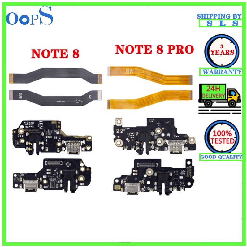 For Redmi 8 Note 8 Pro Phone LCD Main Motherboard Charging port board ...