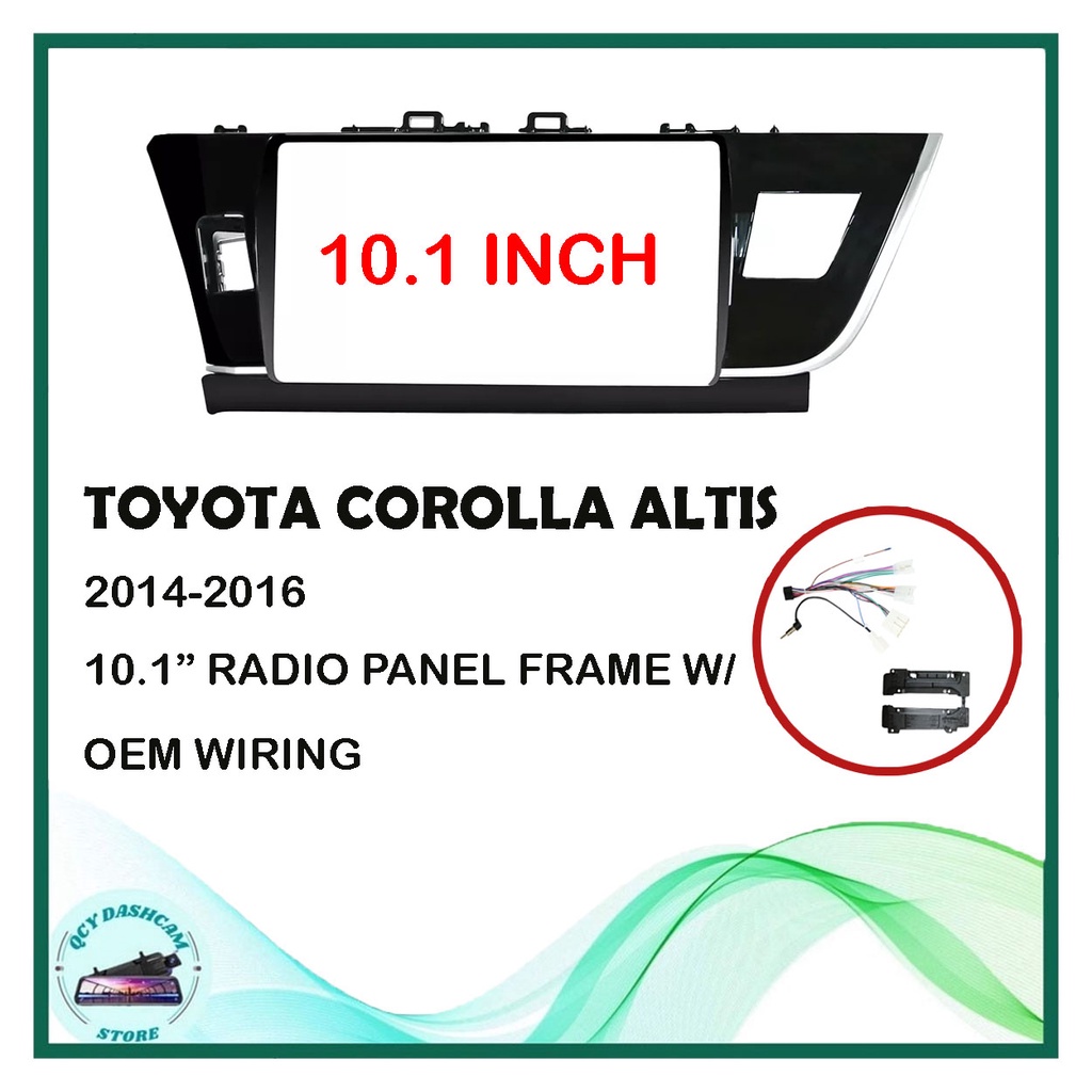 2din stereo panel fit for Toyota Corolla Altis 2014-2016 10.1'' head ...