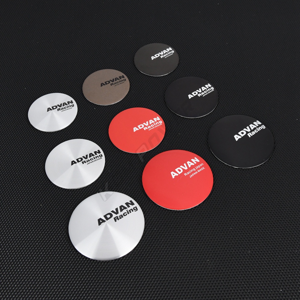 4PCS ADVAN Wheel Center Sticker 45MM & 50MM & 56MM Sport Rim Cap Emblem ...