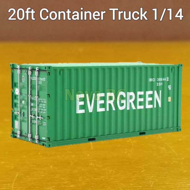 20ft 40ft Container Sticker Set For 1/14 EVERGREEN Rc Truck trailer ...