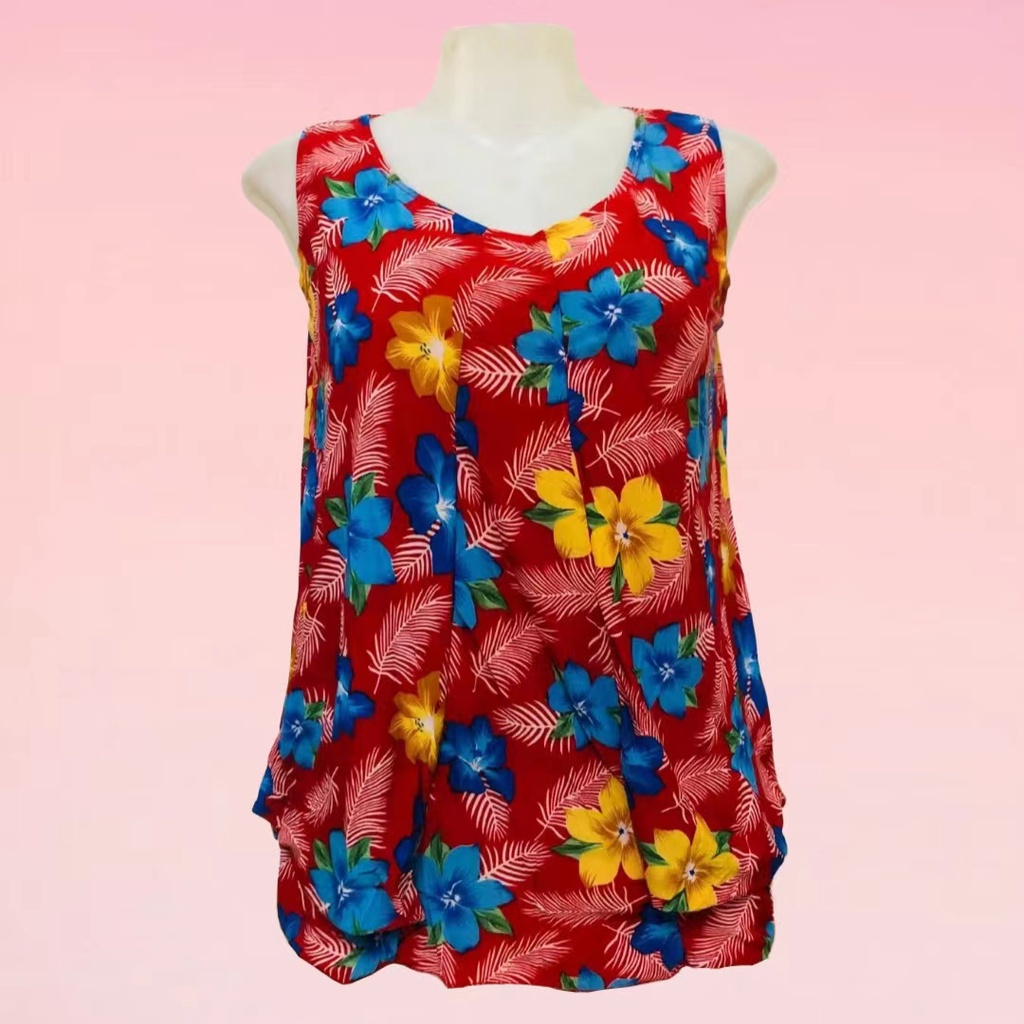 Floral Sando Top For Adults FREESIZE (can fit up to large) | Shopee ...