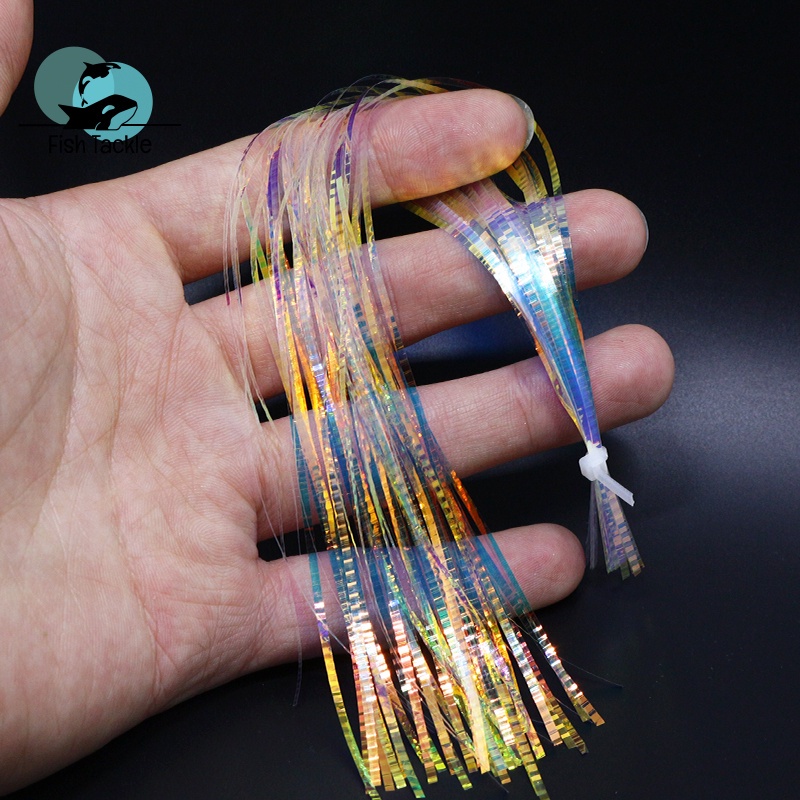 Lateral Scale Strands Ultra Thin Crimped Flashbou Tinsel Pike Bass ...