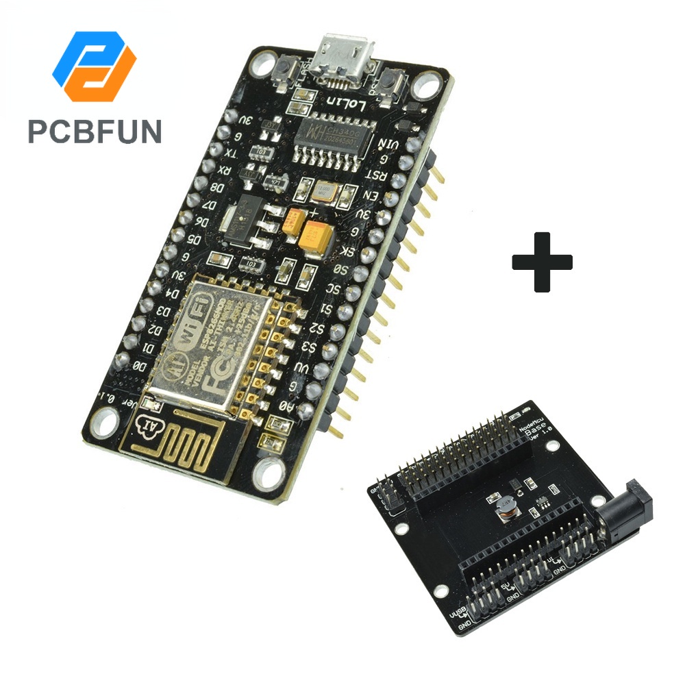 Pcbfun NodeMCU V3 ESP8266 ESP-12E CH340G WIFI USB Development Board Expansion Board | Shopee ...