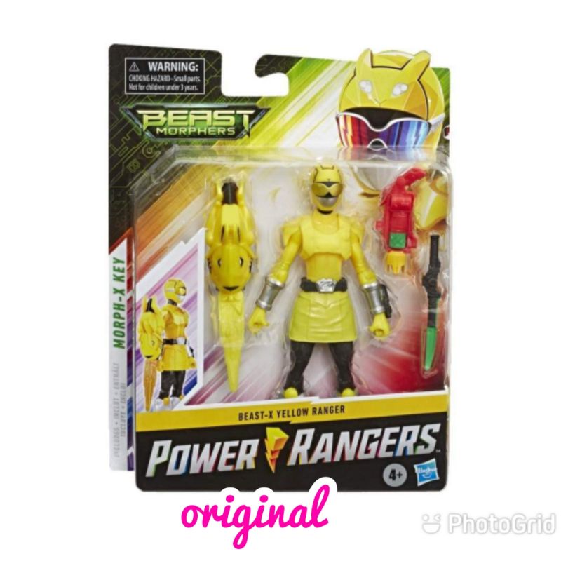 Yellow ranger morph-x key with the beast-x king morpher Original ...