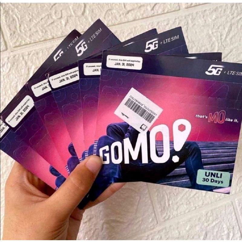 GOMO Simcard Unlidata 30 days | Shopee Philippines