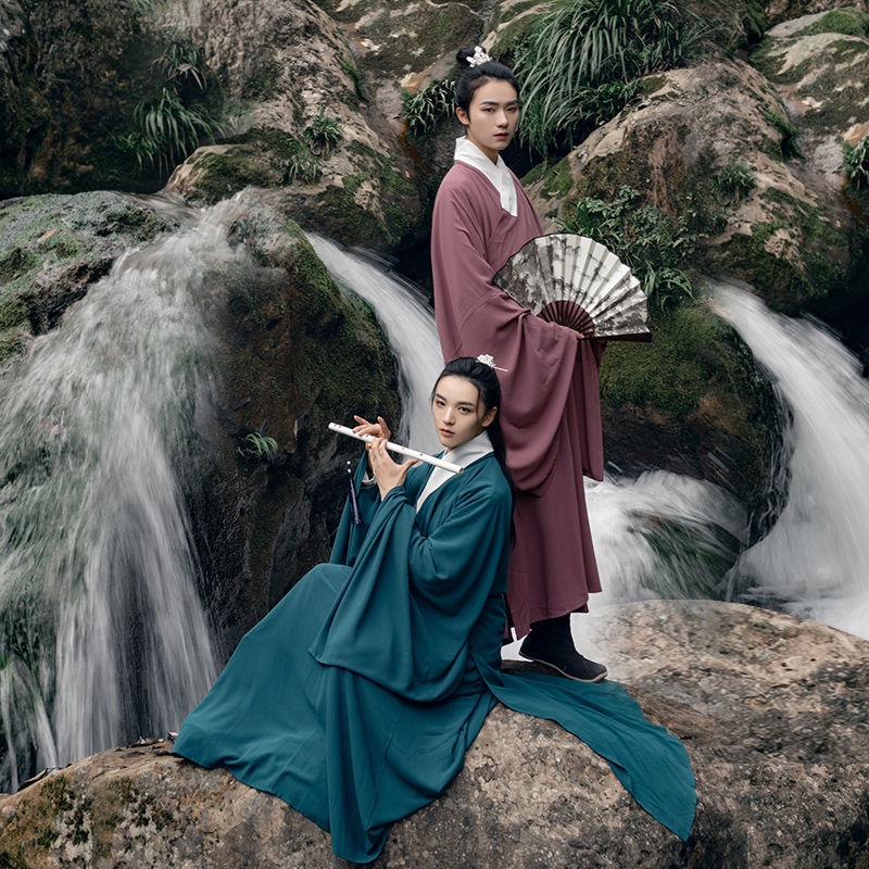 Original Ming-Made Hanfu Men's Taoist Robe Student Ancient Costume ...