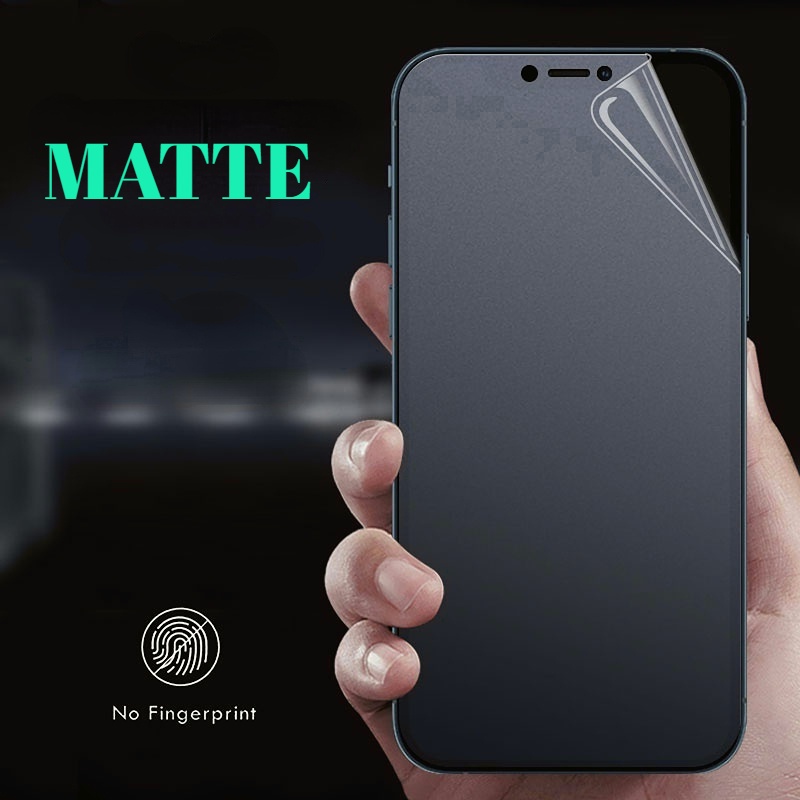 Anti Fingerprint Matte PPF Full Screen Protector For iPhone 16 15 14 13 ...