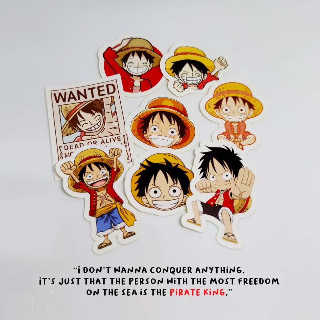 One Piece Anime Sticker | Monkey D. Luffy Zoro Sanji | Mugiwara | Cute ...
