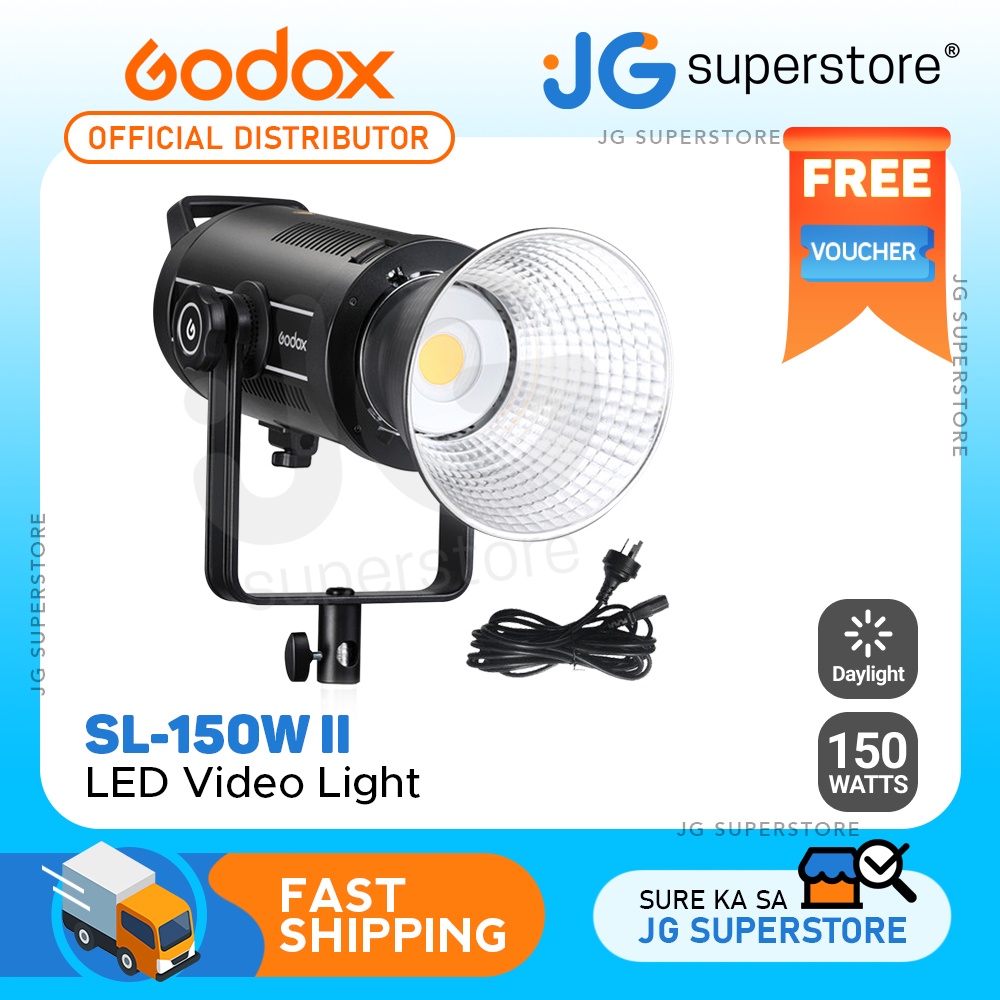 Godox SL-150W II / III Bowens Mount Daylight Balanced LED Video Light ...