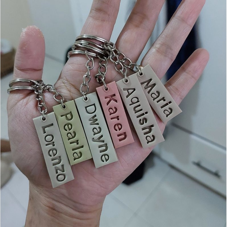 Personalized Handmade Polymer Clay Nameplate Keychain | Shopee Philippines