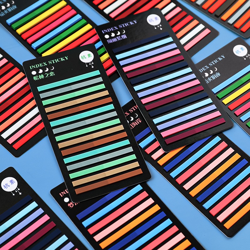 300 Sheets Colorful Translucent Extremely Fine Label Stickers Student ...