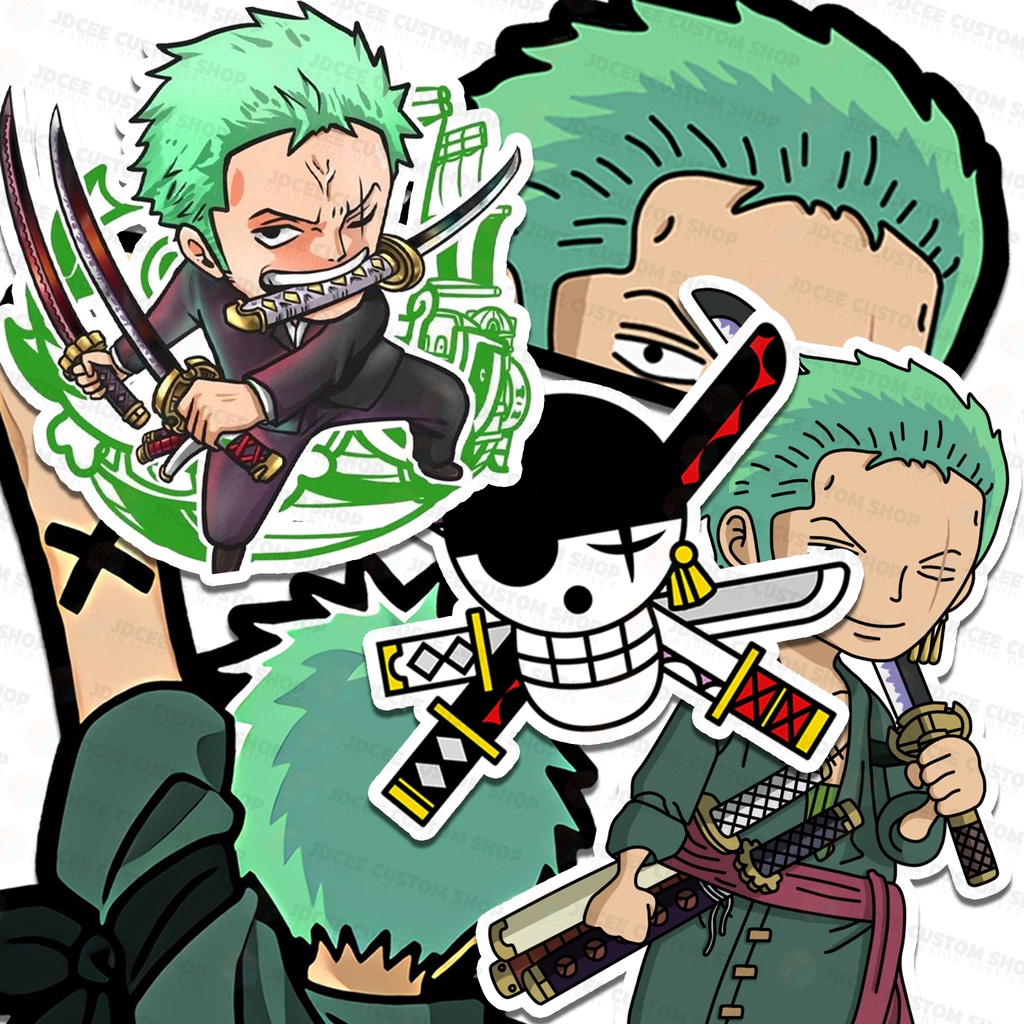 One Piece Zoro Waterproof Peeker Sticker | Shopee Philippines