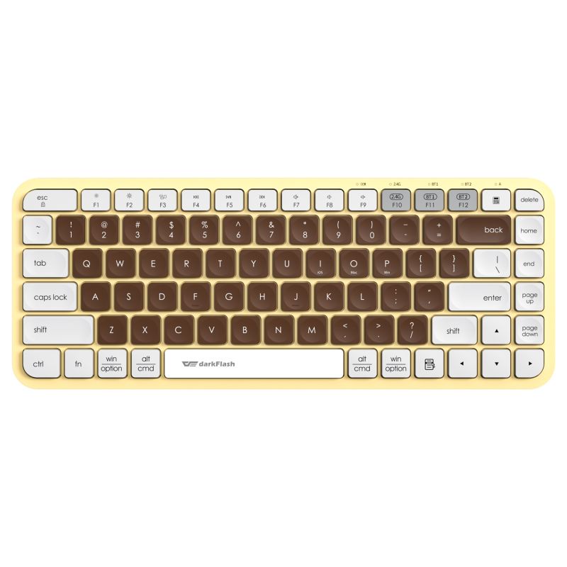 Darkflash V200 bluetooth wireless keyboard ( Mocha ) | Shopee Philippines