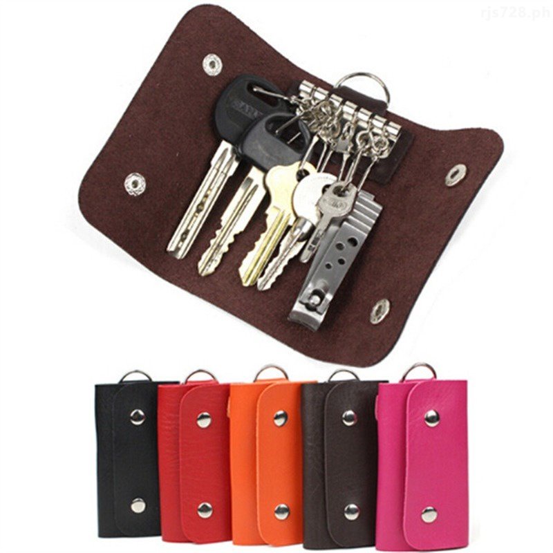 Car Key Holder Wallets PU Leather Keychain Covers Key Case Keys ...