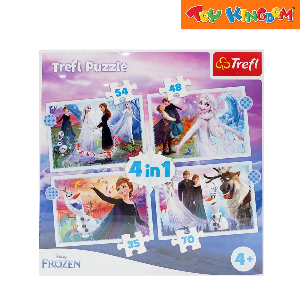 Trefl Disney Frozen 2 Magic in the Forest 4-in-1 Puzzle | Shopee ...