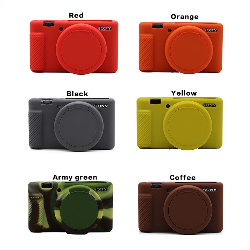 Silicone Soft Armor Skin Camera Case Body Cover Protector for Sony ZV-1 ...