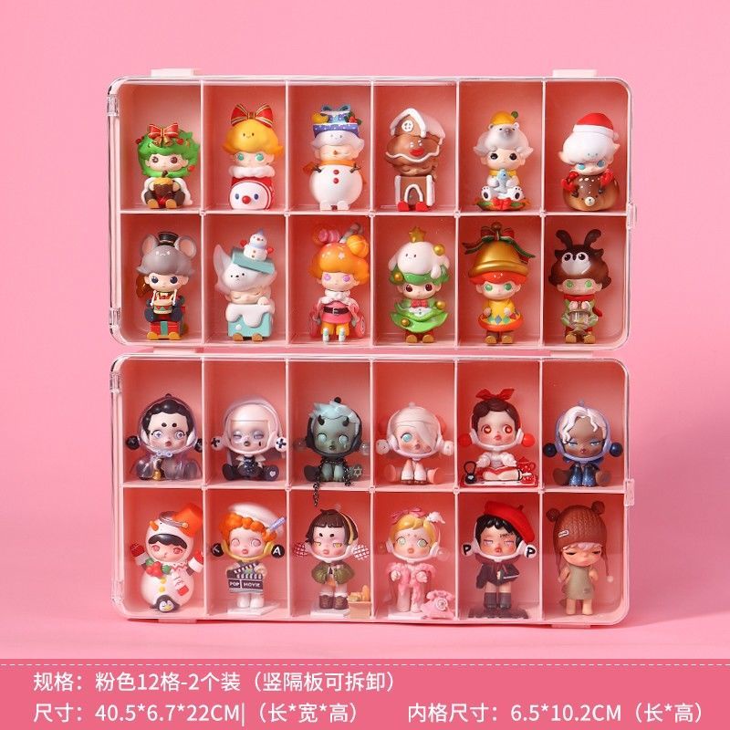 Blind Box Display Box 12 Grid plus Large Pop Mart Display Stand ...