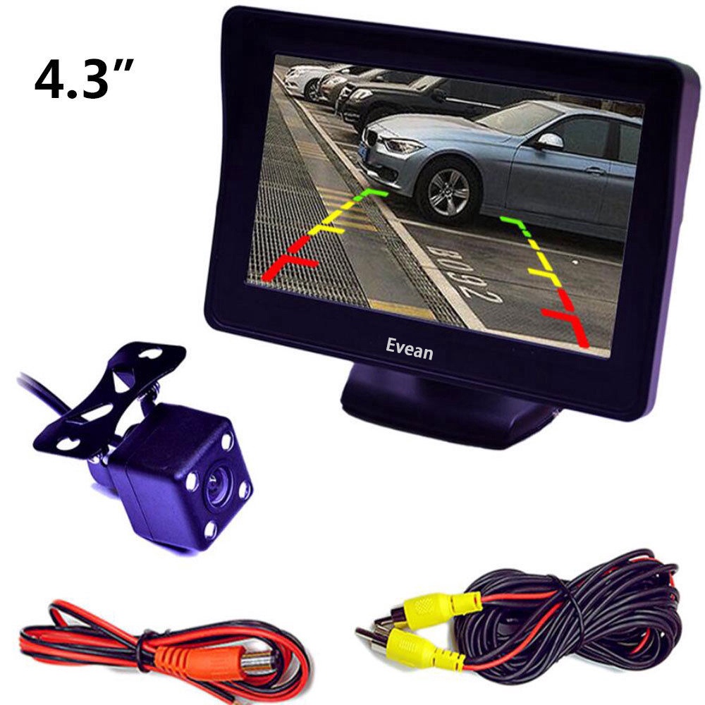 4.3 Inch TFT LCD Car Monitor Car Reverse Parking Monitor with HD IR ...
