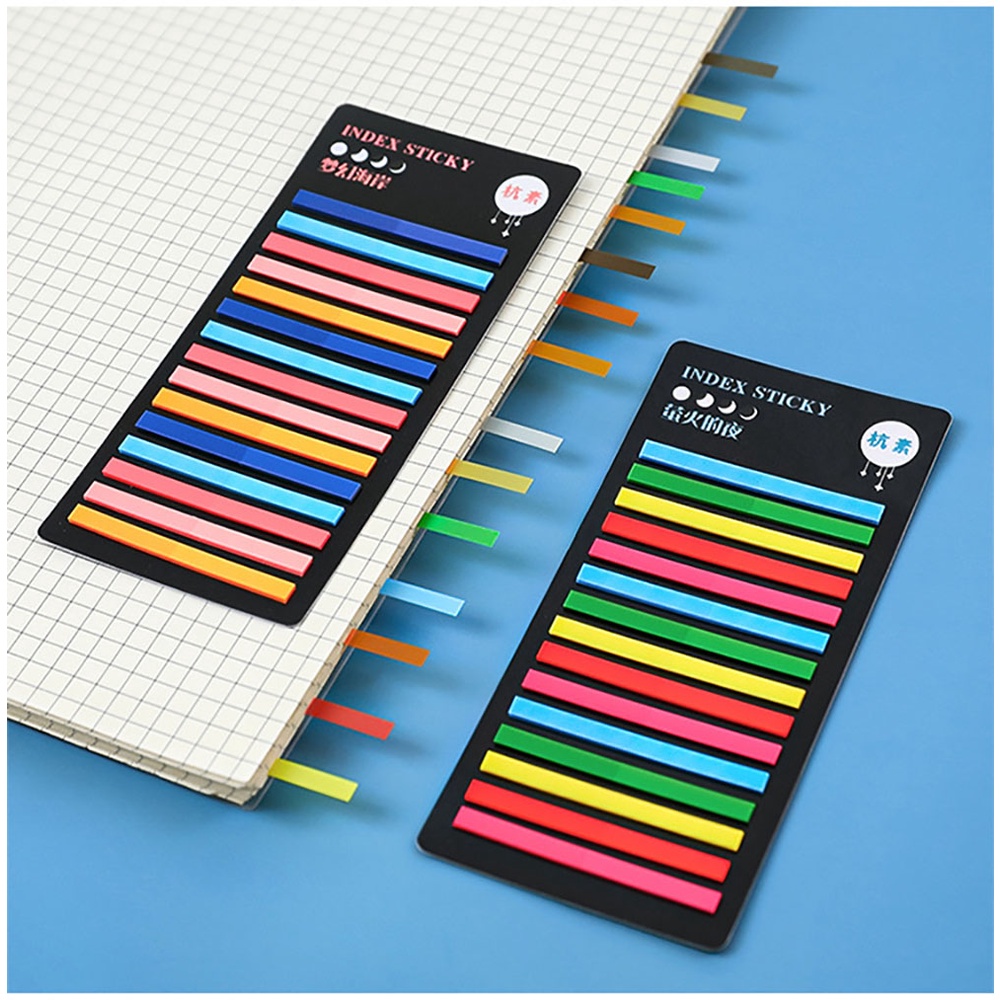 300Sheets/lot Colorful Fluorescent Sticky Notes for Translucent ...