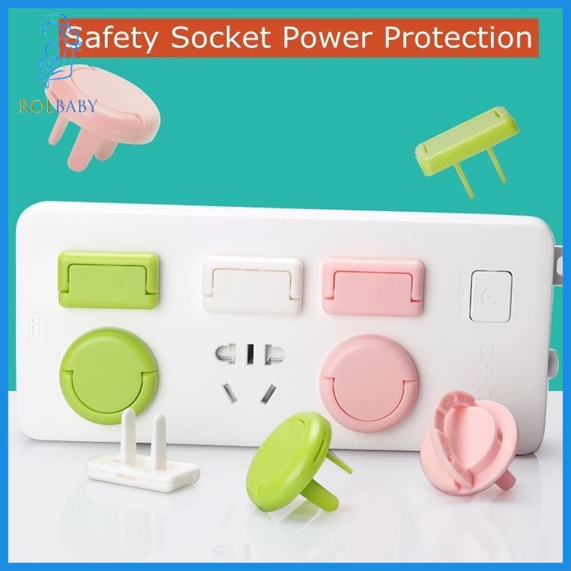 Rolbaby Socket Cover For Safety Baby Anti Electric Plug Protector Cover ...