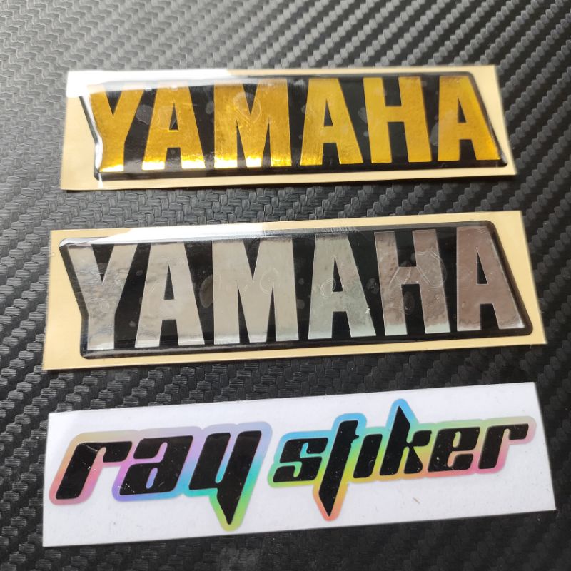Yamaha Lettering EMBLEM Embossed Sticker | Shopee Philippines