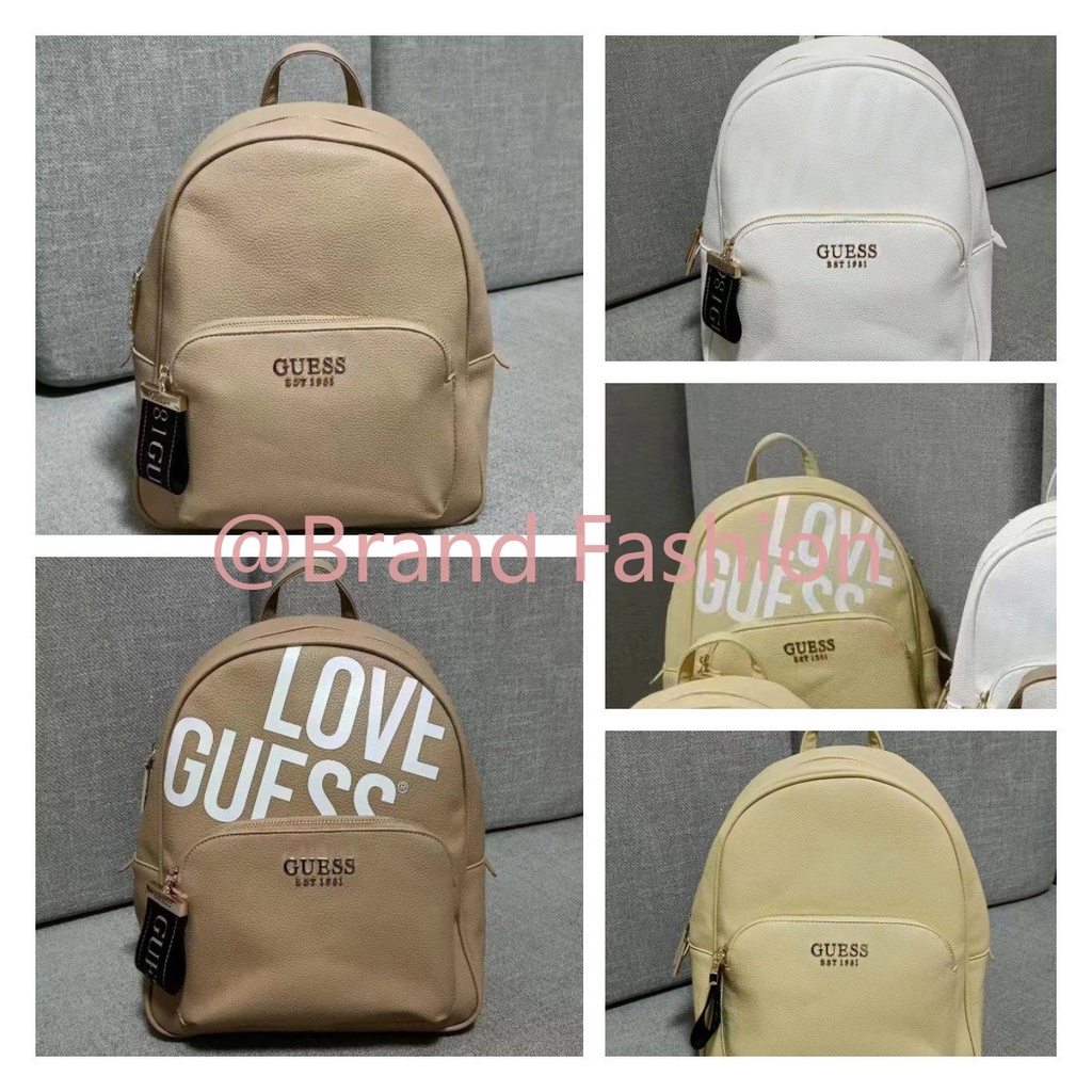 GUESS Women Simple Fashion Casual Backpack Letter Graffiti Mini School ...