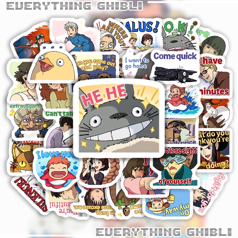 【20pcs/40pcs】Everything Ghibli! emoji sticker sets - Vinyl Waterproof ...