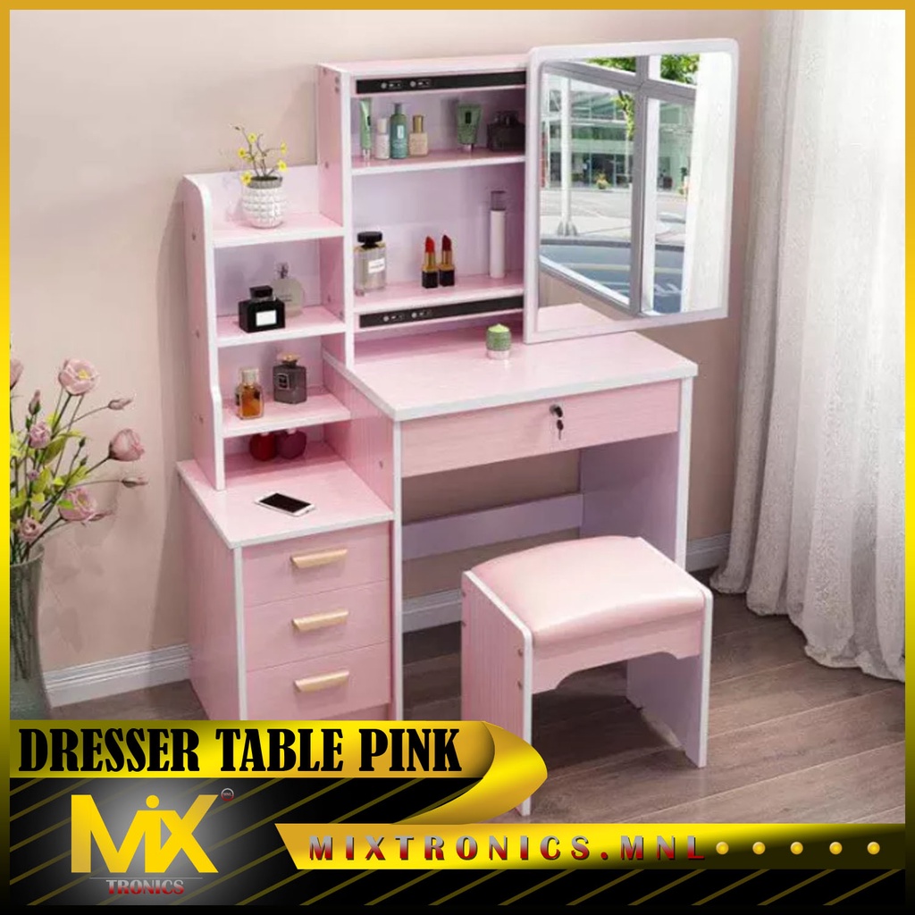 Mixtronics.mnl New Modern Dresser Table with Mirror and Drawers | Shopee Philippines