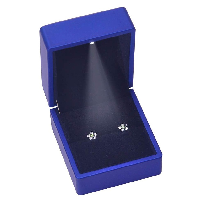 Ring Box With LED Light Rings Velvet Jewelry Case, LED Light Ring Box ...
