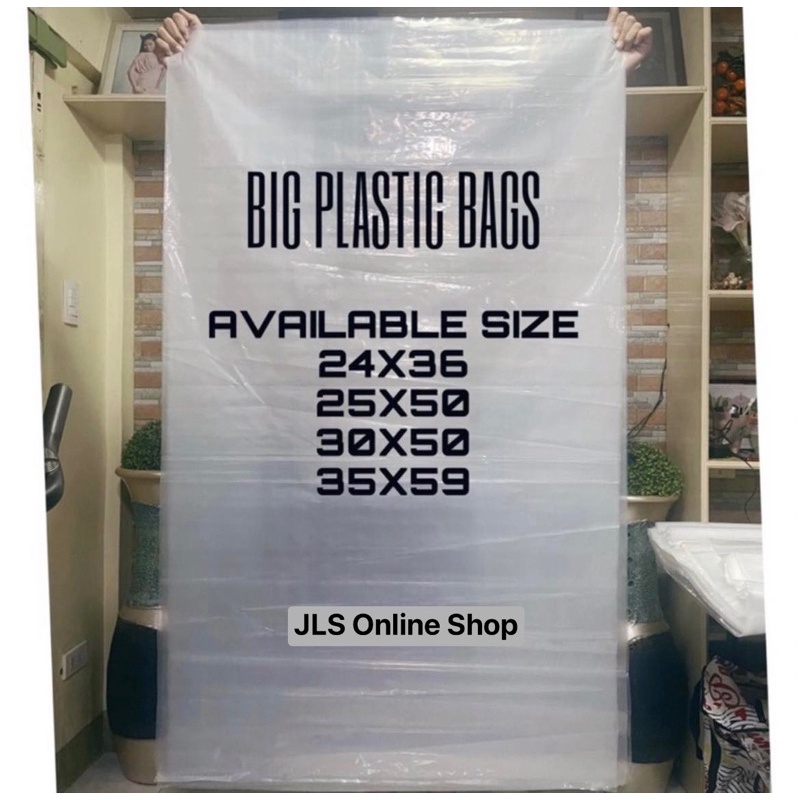 50 pcs THICK BIG PLASTIC BAG I PANG IMPAKE I LAUNDRY BAG I RTW PLASTIC ...