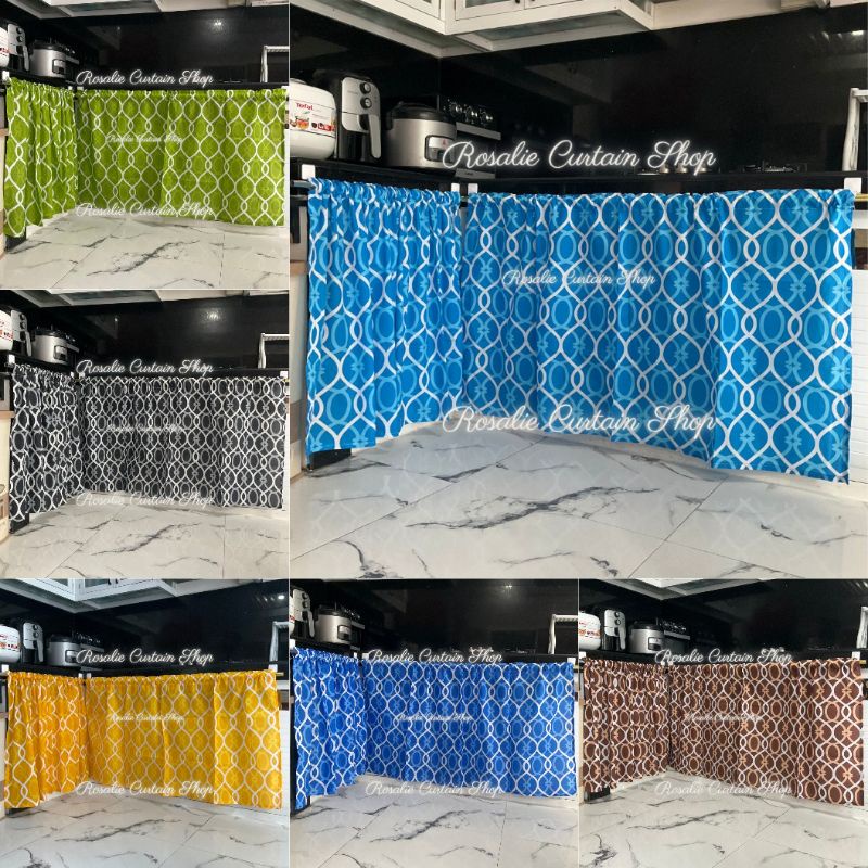 DANICA Sulutan Curtain | Kitchen Sink Curtain (60x30inches) | Shopee ...