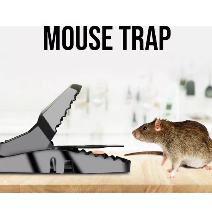 Quick-Snap Mouse Trap Control Rat Killer Reusable Mousetrap Bait Spring ...