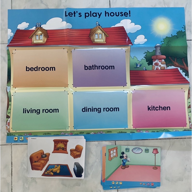 Teaching Poster English Developmental Toys Mickey Mouse | Shopee ...