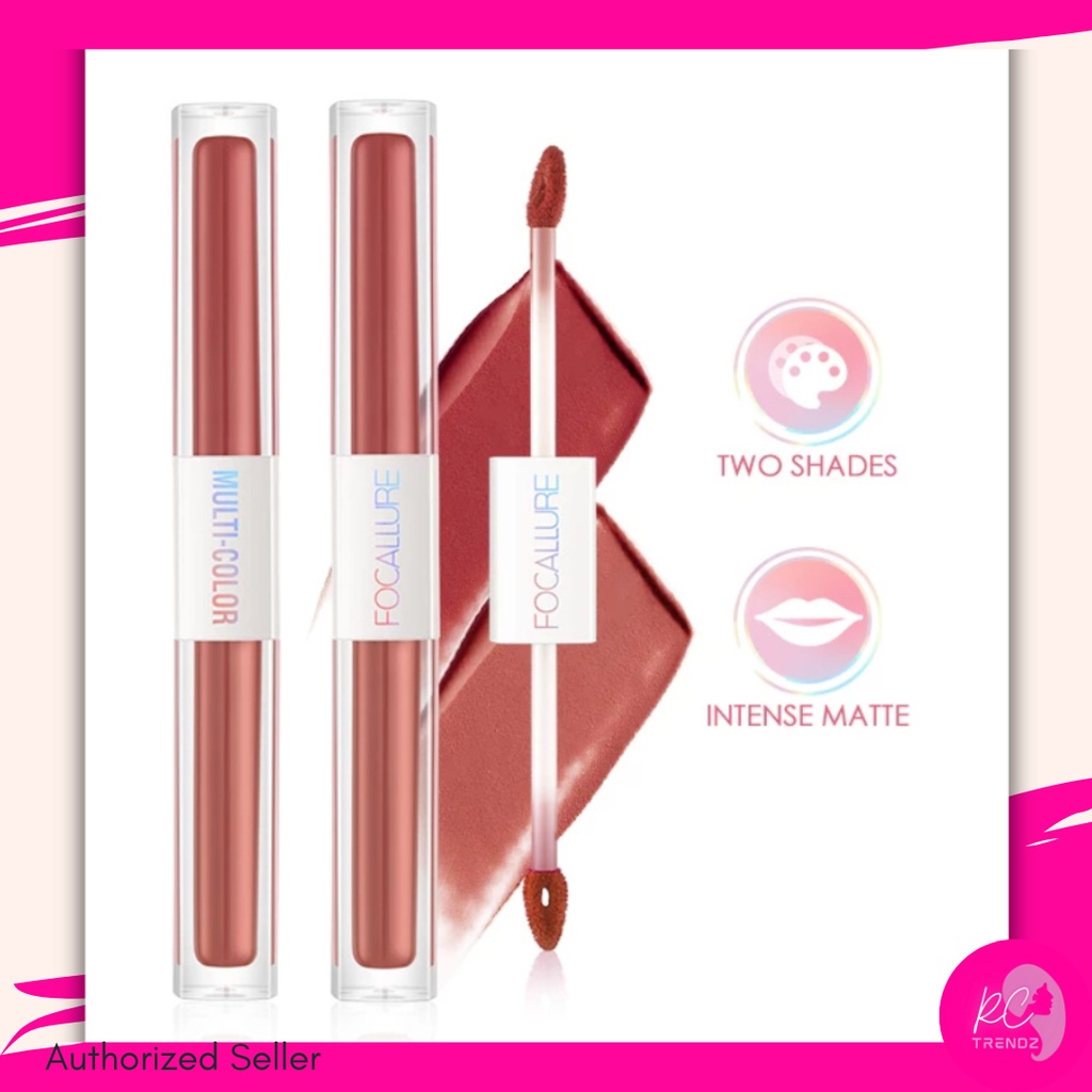 FOCALLURE Lip Tint Ultra-light Intense Color Dual-Stick Lipstick 2 In 1 ...
