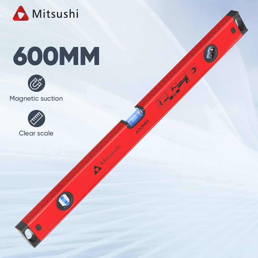 Mitsushi Torpedo Level 60MM Magnetic Base Horizontal Measuring Ruler ...
