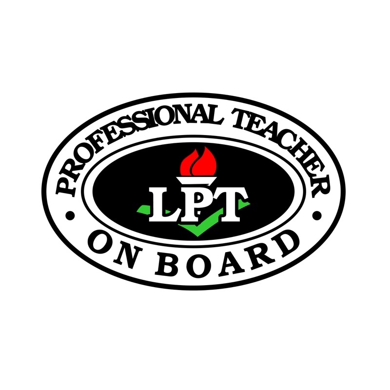 LPT Teacher Profession Inspired car profession Emblem accessories White ...