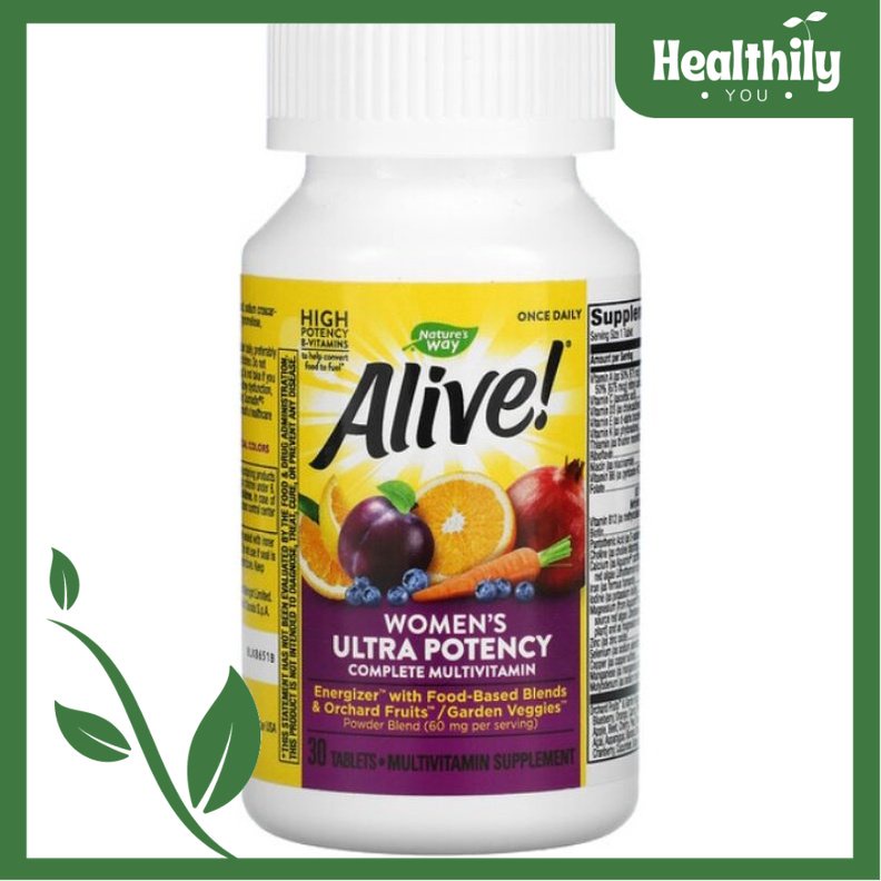 Healthily You | Alive! Women's Ultra Potency Complete Multivitamin, 30 ...