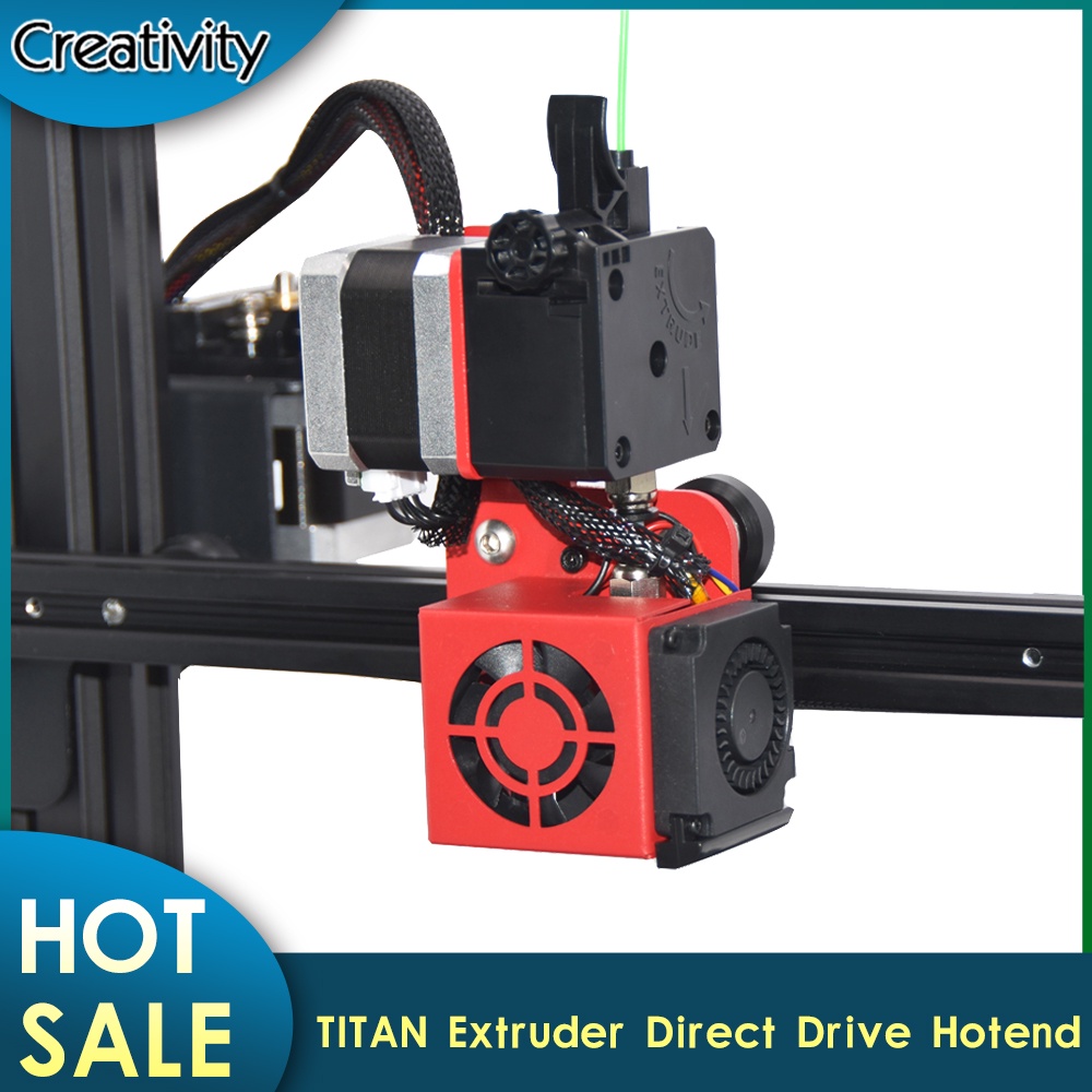 AZJ Upgrade TITAN Extruder Direct Drive Hotend Kit 1.75mm Short-Range ...