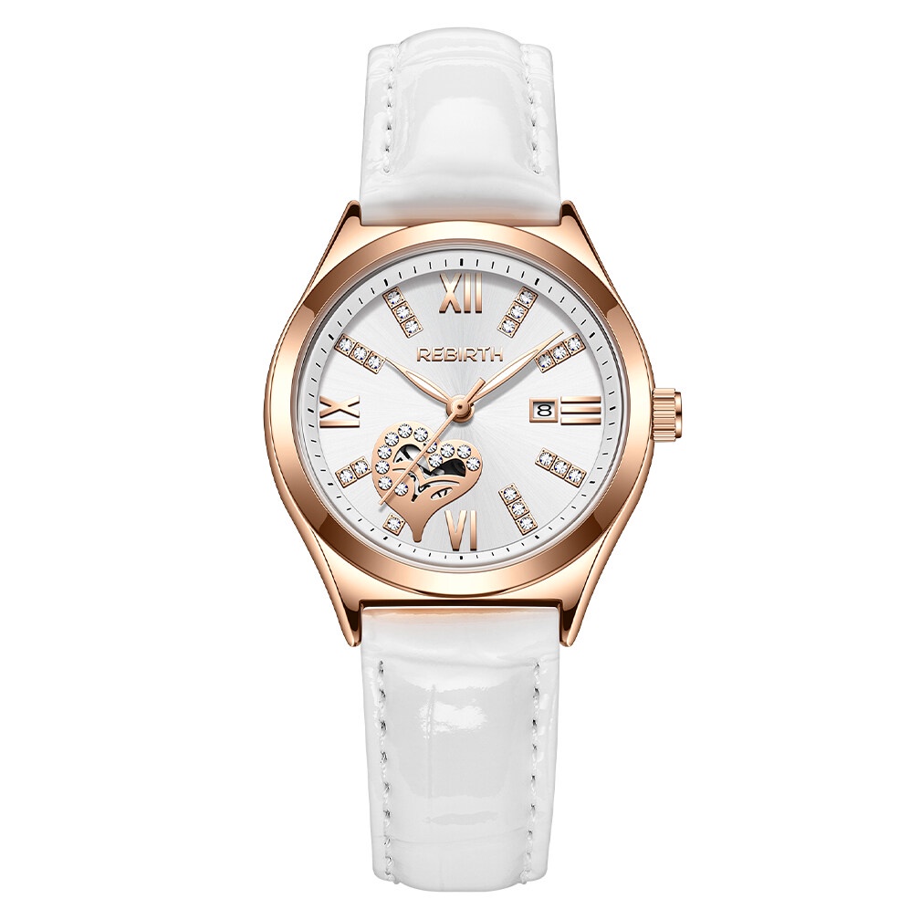 POSHI Automatic Vintage Quartz Wacthes Women's Waterproof Leather ...