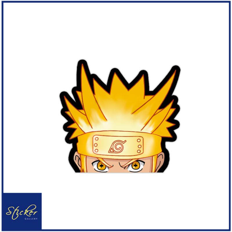 NARUTO KURAMA MODE ANIME PEEKER WATERPROOF STICKER | Shopee Philippines
