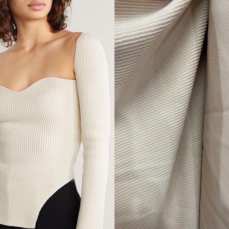 Rib Knit Spandex Fabric Tela 60” Width (Per Yard) | Shopee Philippines