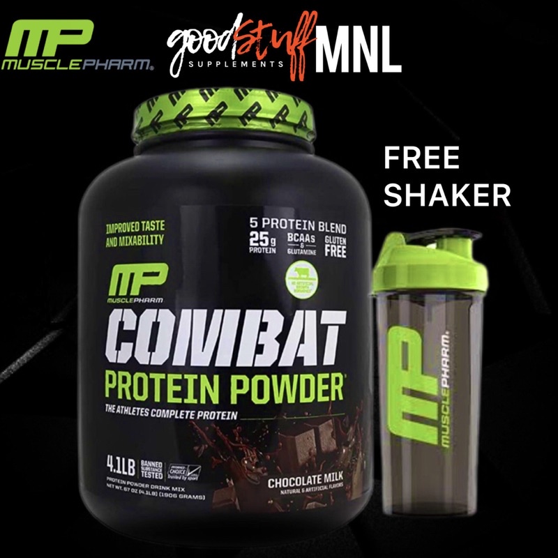 MP Combat Protein Powder | Chocolate Milk | Free Shaker - Musclepharm ...