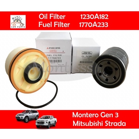 Combo Oil Filter and Fuel Filter for Montero Gen 3 (2016-2024 ...
