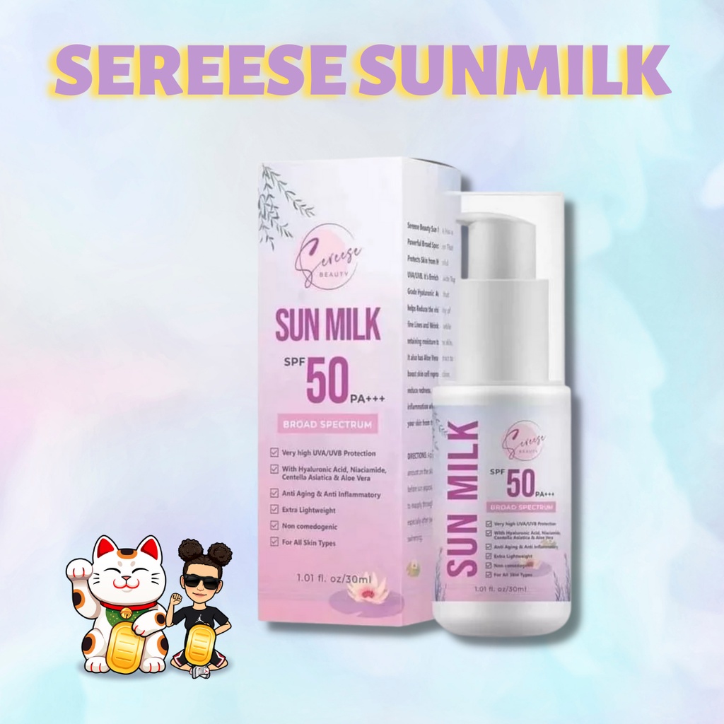 ONHAND SEREESE BEAUTY Sun Milk SPF50 PA+++ (with FREEBIE) | Shopee Philippines