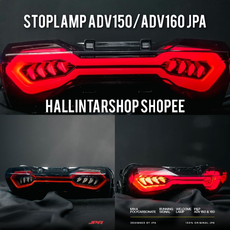 3in1 Led Stop Lamp for Honda ADV-160 / ADV 150 JPA Motorcycle Original ...