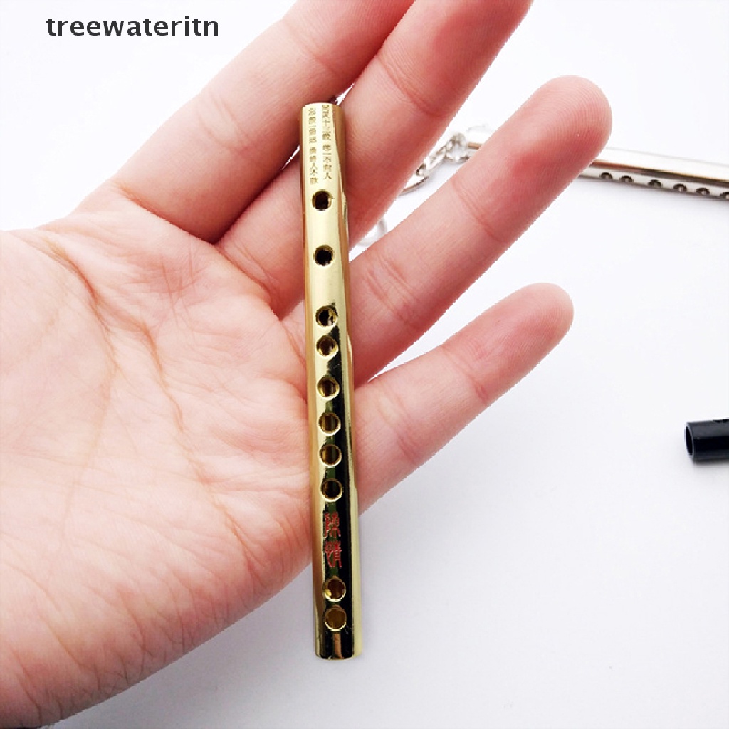 ritn Mini Musical Instrument Pocket Keychain Flute Keyring Pendant Prop ...