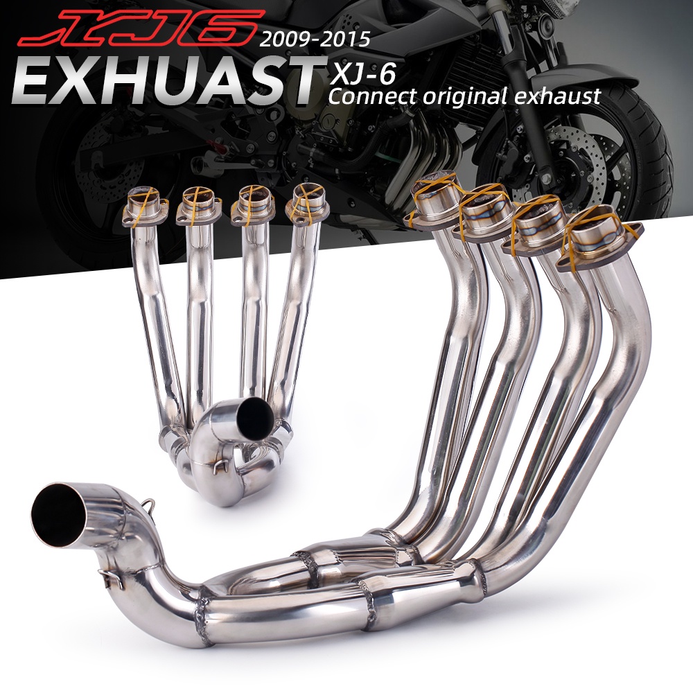 Slip On For Yamaha XJ6N XJ6 Motorcycle Exhaust Modified Piping Front ...