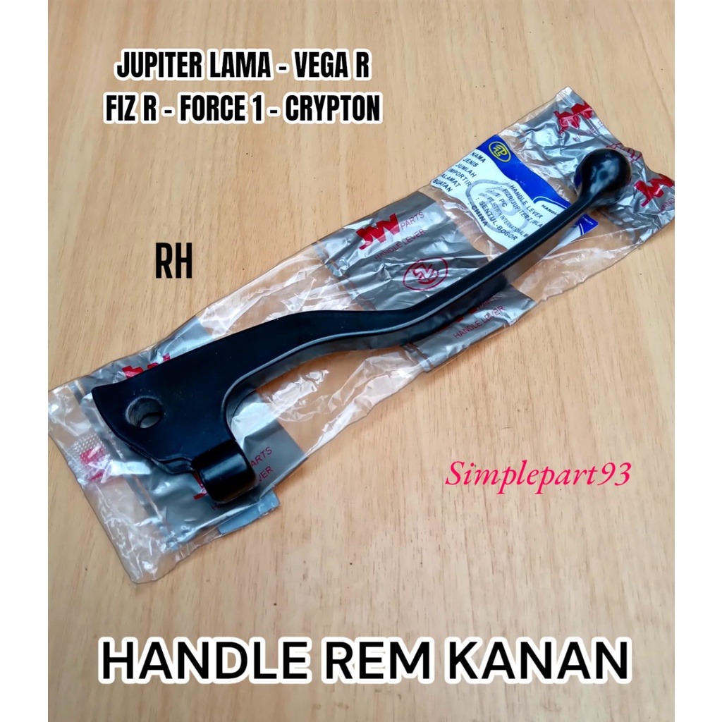 HITAM Right Brake Lever Handle [BLACK] Yamaha - Jupiter Old, Vega R ...