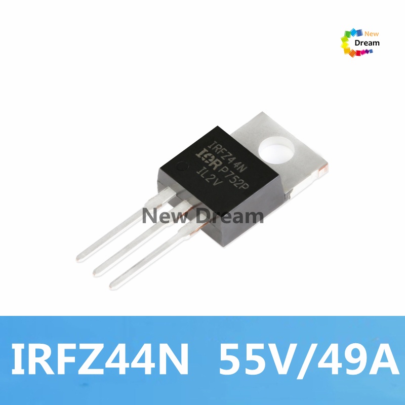 New Dream 10pcs IRFZ44NPBF IRFZ44N 49A 55V power mosfet Transistor for welding IRFZ44 | Shopee ...
