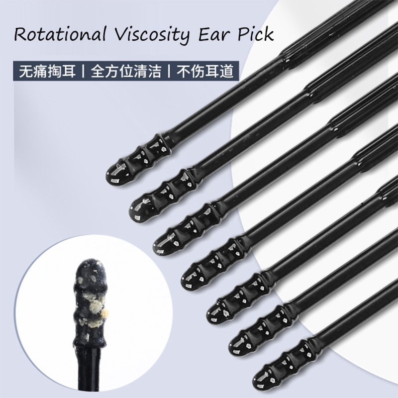 20 PCS Disposable Viscosity Earwax Stick Rotational Viscosity Ear Pick ...